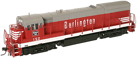 Atlas - GE U30B Phase II - Standard DC - Master(R) Silver - Chicago Burlington & Quincy #152 ...