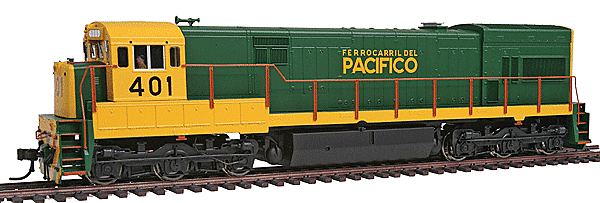 Atlas - GE U30C Low Nose - Standard DC - Master(R) Silver - Ferrocarril del Pacifico #401 - 150 ...