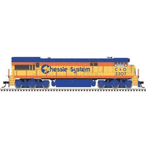 Atlas - GE U30C Low Nose - Standard DC - Master(R) Silver - Chessie System C&O #3307 (vermillion ...