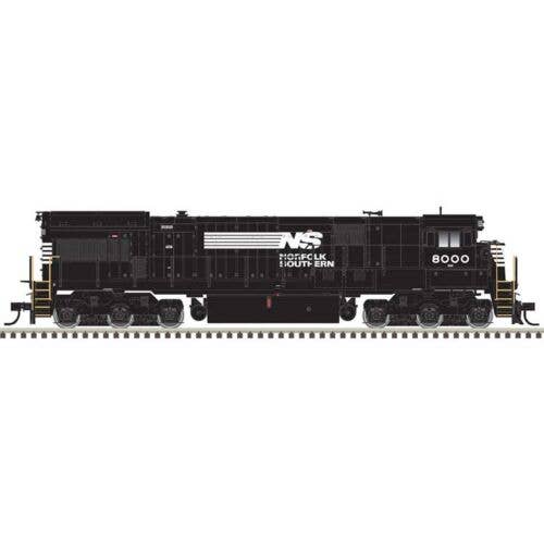 Atlas - GE U30C Low Nose - Standard DC - Master(R) Silver - Norfolk Southern #8000 (black, white ...