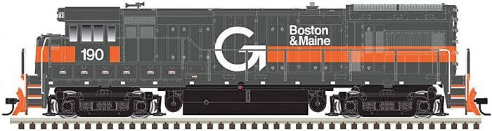 Atlas - GE U33B - Standard DC - Master(R) Silver - Guilford B&M 192 (gray, orange) - 150-10003780