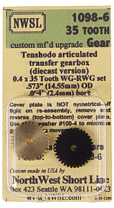 NWSL - Gearset - WG-RWG Tenshodo 1970-1080? Articulated xfer Gears ...