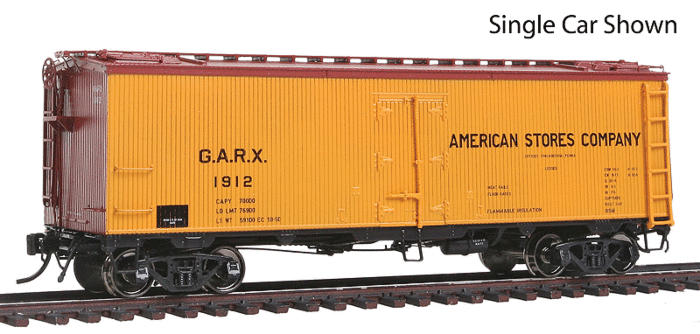 Rapido - General American 37' Wood Meat Reefer 4-Pack - Ready to Run ...