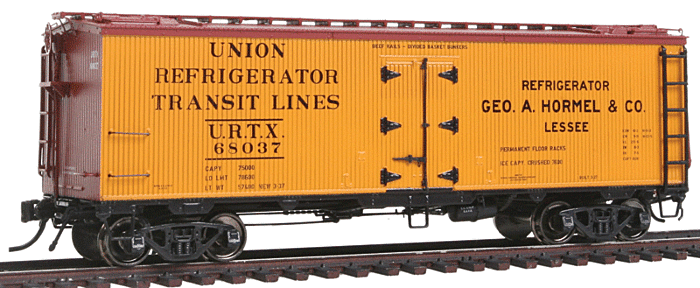 Rapido - General American 37' Wood Meat Reefer - Ready to Run - Hormel ...