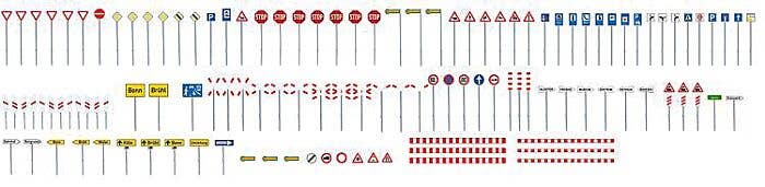 Faller - German Traffic Sign Set - 272-272449