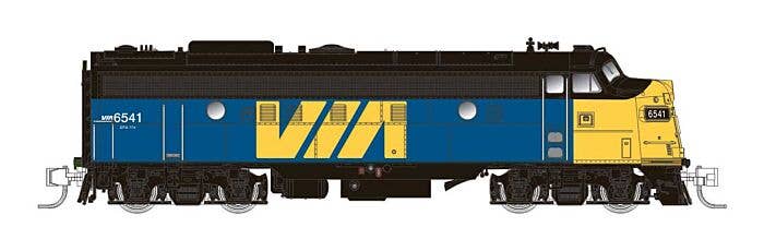 Rapido - GMD FP9A CN Style - Standard DC - VIA Rail Canada 6525 (blue ...