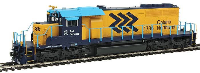 Bowser - GMD SD40-2 - Standard DC - Ontario Northland #1736 (yellow ...