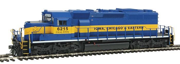 Bowser - GMD SD40-2 - Standard DC - Iowa, Chicago & Eastern #6215 (blue, yellow, black) - 6-24163
