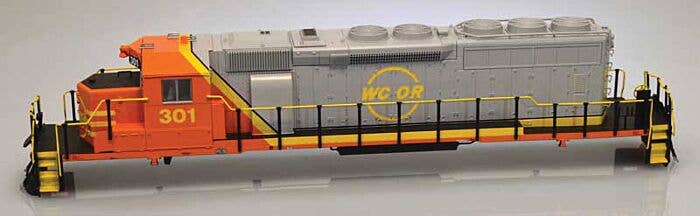 Bowser - GMD SD40-2 - Standard DC - Wellsboro & Corning Railroad #307 (gray, orange, yellow) - 6 ...