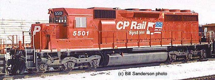 Bowser - GMD SD40 - Standard DC - Executive Line - Canadian Pacific 5508 (red, Dual Flag Logo ...