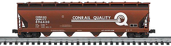 K-Line - Gold Line(tm) 4-Bay Modern Hopper - Conrail (maroon, white ...