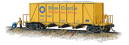 Walthers - Gold Line(TM) 40' Ortner 100-Ton Open Aggregate Hopper Ready ...