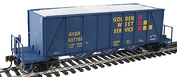 Walthers - Gold Line(TM) 40' Ortner 100-Ton Open Aggregate Hopper Ready ...