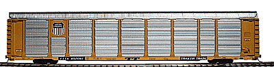 Walthers - Gold Line(TM) 89' Tri-level Enclosed Auto Carrier-Assembled - Union Pacific - 932-4852