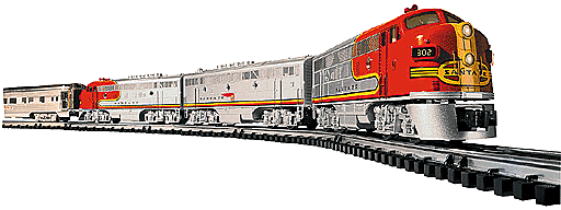 K-Line - GOLD Line(TM) Diesel EMD F7 A-B-A Powered - Santa Fe w/Lionel ...