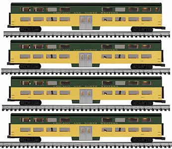 K-Line - Gold Line(tm) Extruded Aluminum 21" Bi-Level Passenger Car 4 ...