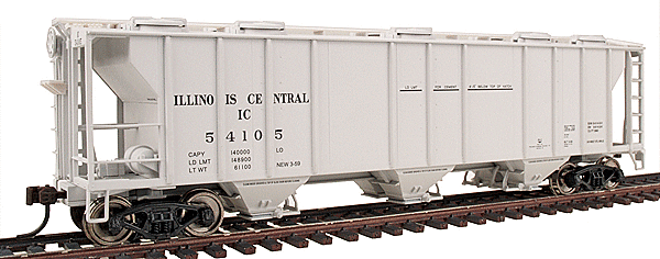Walthers - Gold Line(TM) PS-2 2893 Cubic Foot 3-Bay Covered Hopper ...