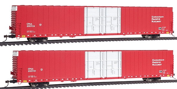 Walthers - Gold Line(TM) Pullman-Standard 86' Hi-Cube 4-Door Boxcar Ready to Run 2-Pack ...