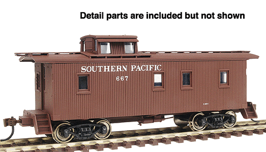 Walthers - Gold Line(TM) SP Class C-30-1 Wooden Caboose - Assembled - Southern Pacific - No Bars ...