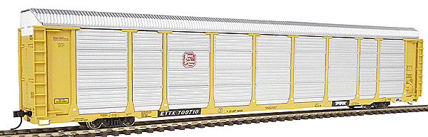 Walthers - Gold Line(TM) Tri-Level Enclosed Auto Carrier - Assembled - Kansas City Southern ...