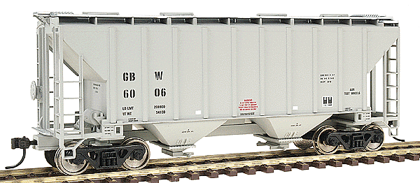 Walthers - Gold Line(TM) Trinity 2-Bay Cement Service Covered Hopper ...