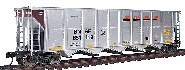 Walthers - Gold Line(TM) Trinity RD-4 Coal Hopper 6-Pack - Ready to Run - BNSF Railway #2 ...