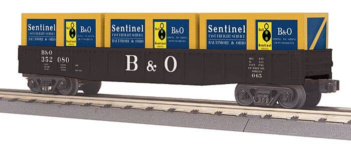 MTH - Gondola w/Crate Load - 3-Rail - Ready to Run - RailKing(R ...