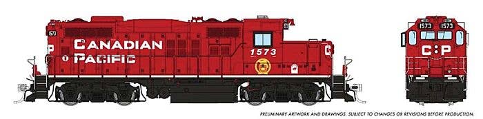 Rapido - GP9u Low-Nose Rebuild - Standard DC - Canadian Pacific #1573 ...