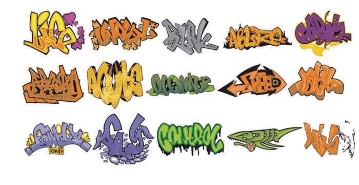 T2 Decals - Graffiti Decals - Set #3 - 721-HOGRAF003