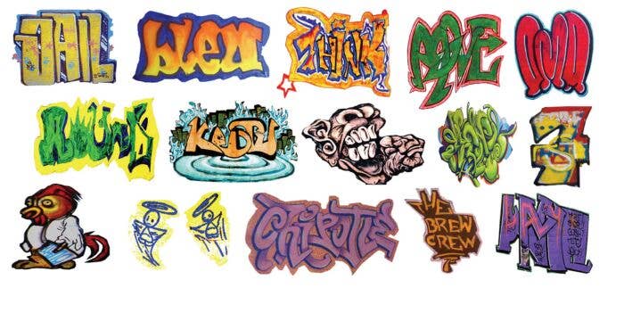 T2 Decals - Graffiti Decals - Set #17 - 721-HOGRAF017