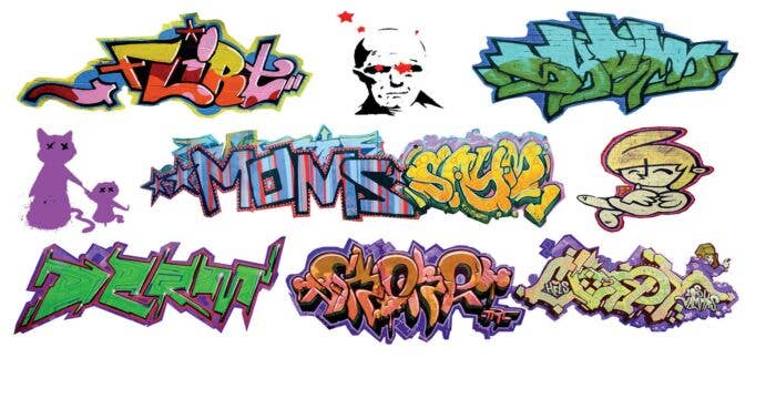 T2 Decals - Graffiti Decals - Set #19 - 721-HOGRAF019