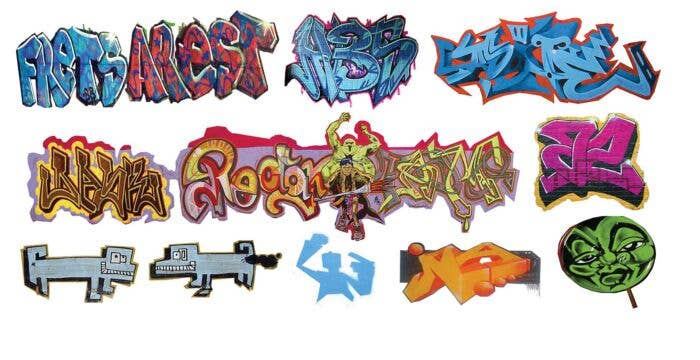 T2 Decals - Graffiti Decals - Set #26 - 721-HOGRAF026