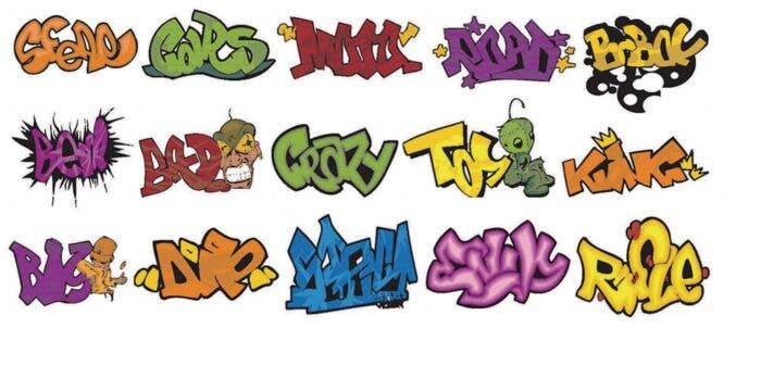 T2 Decals - Graffiti Decals - Set #5 - 721-NSGRAF005