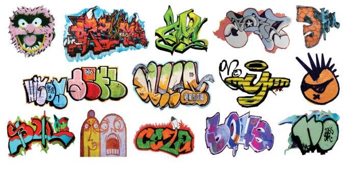 T2 Decals - Graffiti Decals - Set #16 - 721-NSGRAF016
