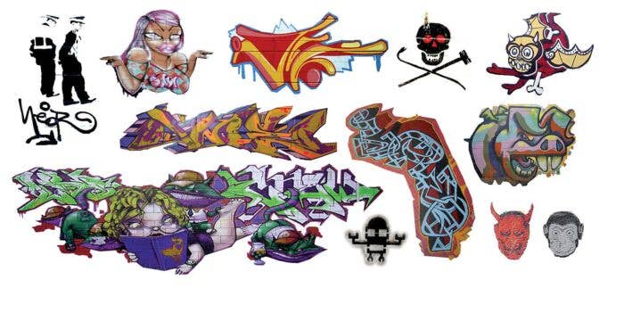 T2 Decals - Graffiti Decals - Set #25 - 721-NSGRAF025