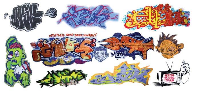 T2 Decals - Graffiti Decals - Set #27 - 721-NSGRAF027