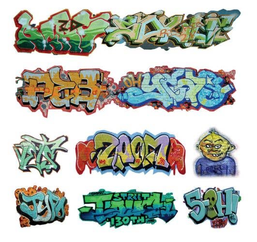 T2 Decals - Graffiti Decals - Set #1 - 721-OSGRAF001