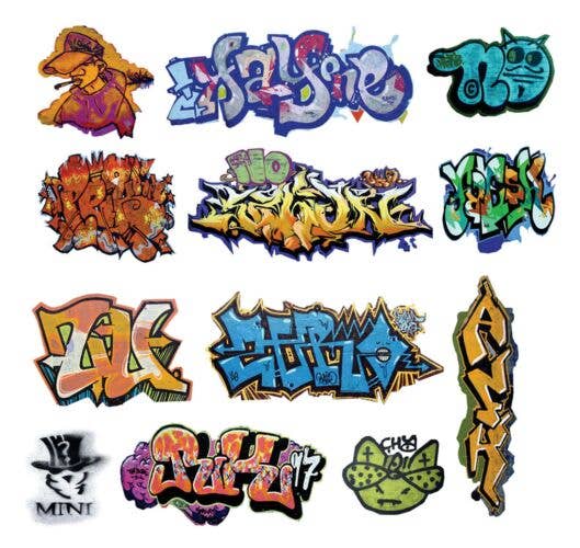 T2 Decals - Graffiti Decals - Set #2 - 721-OSGRAF002