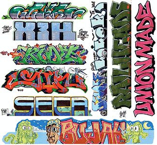 Blair Line - Graffiti Decals Mega Set - Set #11 pkg(9) - 184-2260