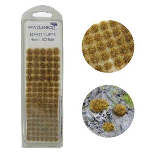 Peco - Grass Tufts 5/32" 4mm - Dead pkg(103) - 552-W3TDE4