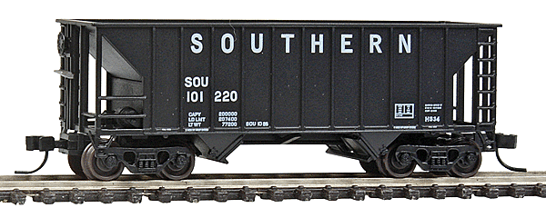 Walthers - Greenville 100-Ton 2-Bay Hopper - Ready to Run - Southern ...