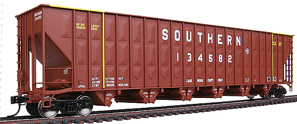 Walthers - Greenville 7,000 Cubic Foot Wood Chip Hopper - Ready to Run ...