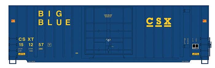 Intermount - Gunderson 50' Hi-Cube Plug-Door Boxcar Modern Ends - Ready ...