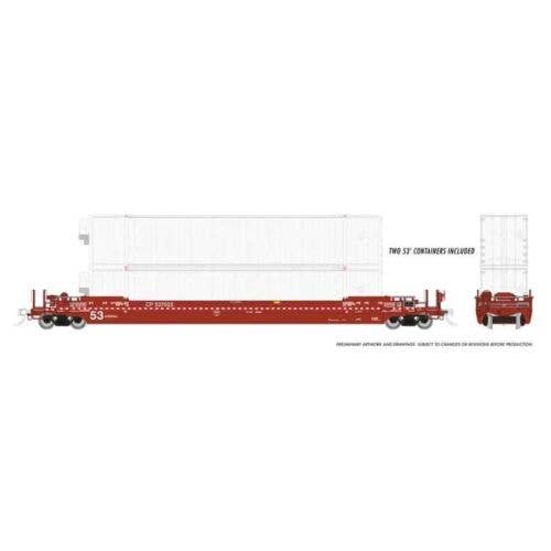 Rapido - Gunderson 53' Husky Stack Well Car with Containers - Ready to ...