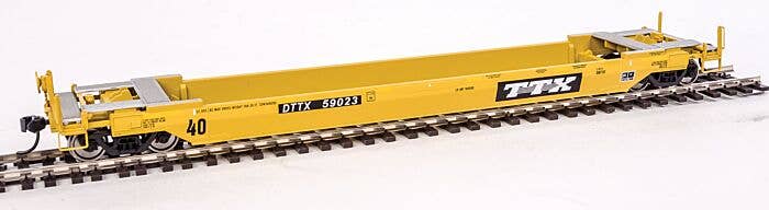 Walthers - Gunderson Rebuilt All-Purpose 40' Well Car - Ready-to-Run - Trailer-Train DTTX #59023 ...