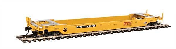 Walthers - Gunderson Rebuilt All-Purpose 40' Well Car - Ready-to-Run - TTX DTTX #455608 (Patch ...