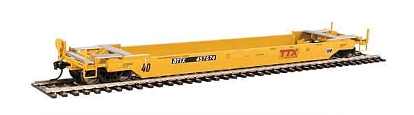 Walthers - Gunderson Rebuilt All-Purpose 40' Well Car - Ready-to-Run - TTX DTTX #457574 (Patch ...