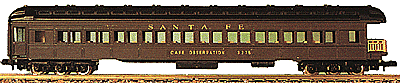 Model Pwr - Heavyweight Observation Car - Santa Fe - 490-8630