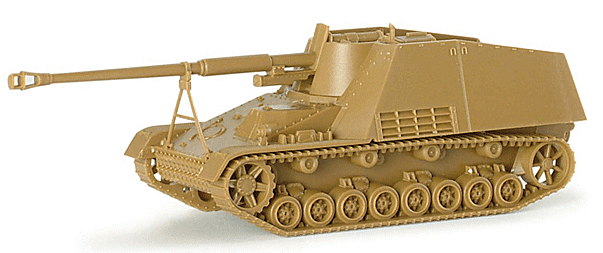 Herpa - Herpa Military - Former German Army WWII - Self-Propelled Guns - Nashorn (Rhino) - 326 ...