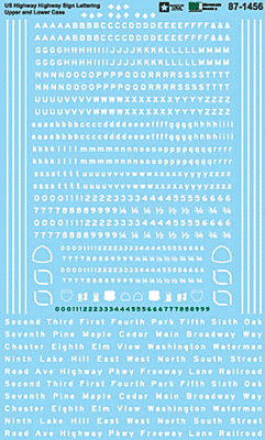 Microscale - Highway Sign Decal Set - US Highway, Highway Sign ...